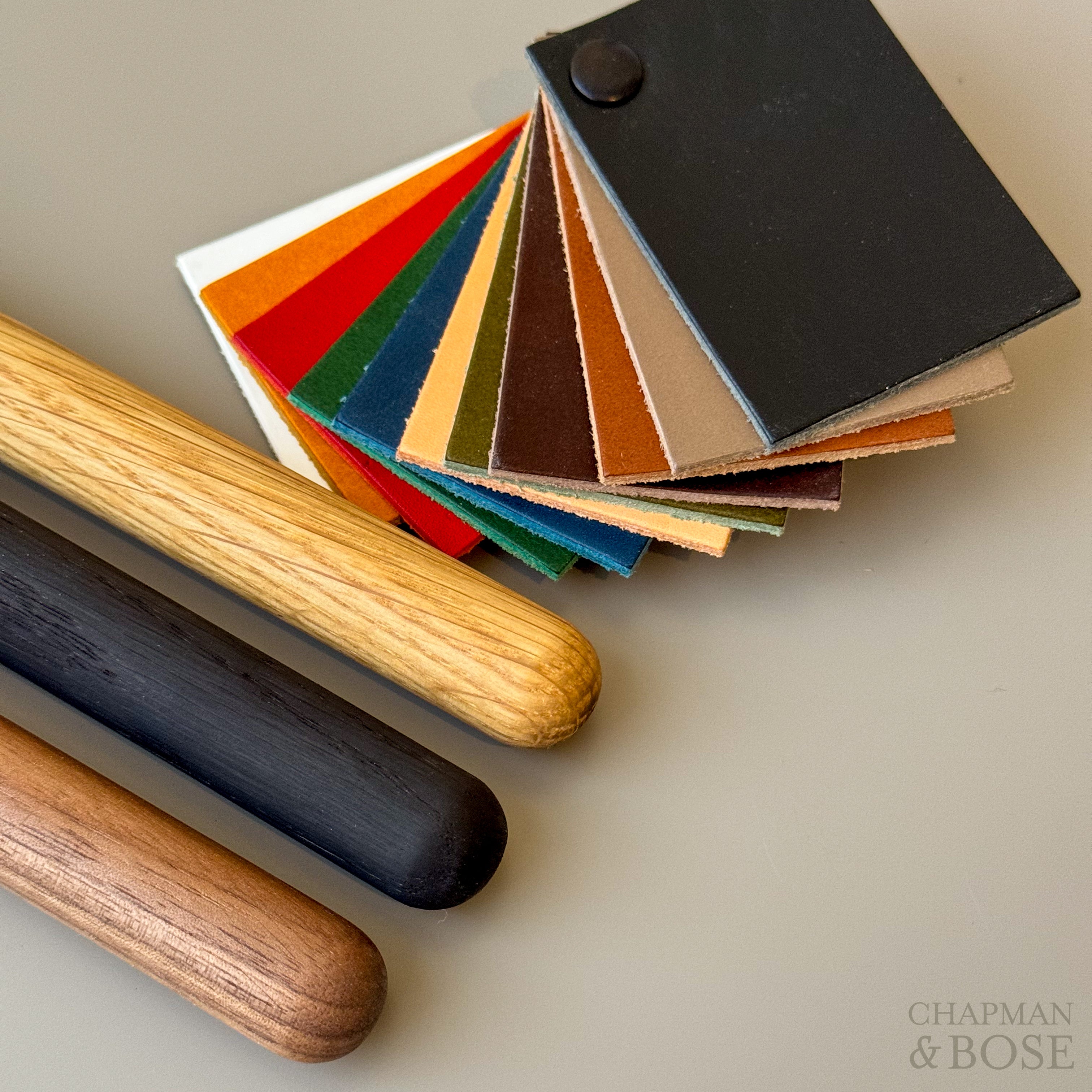 LEATHER & WOOD SWATCH SET – Chapman & Bose