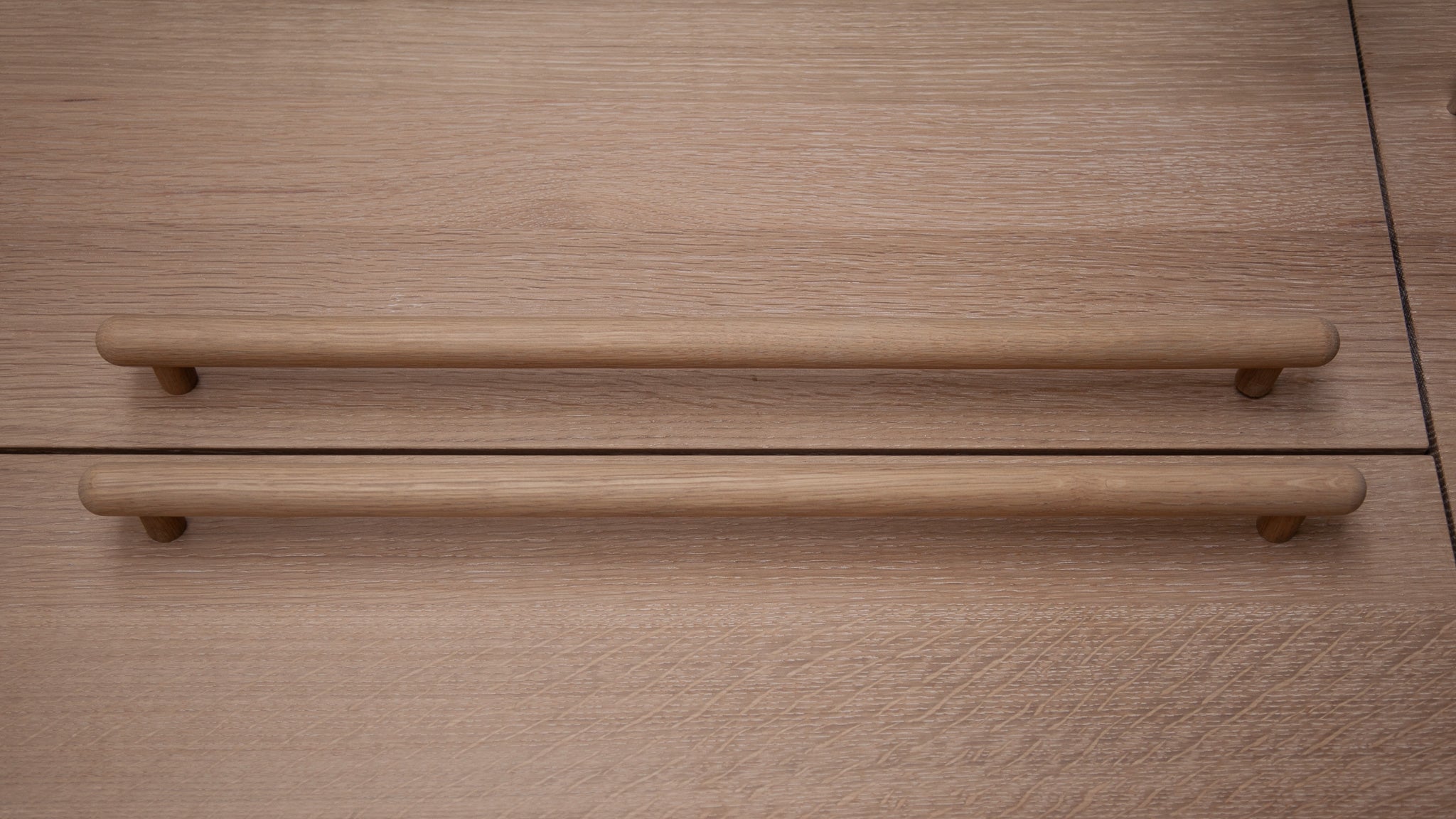 Exposed Leather, Brass and Wood Core Edge Pulls – Chapman & Bose